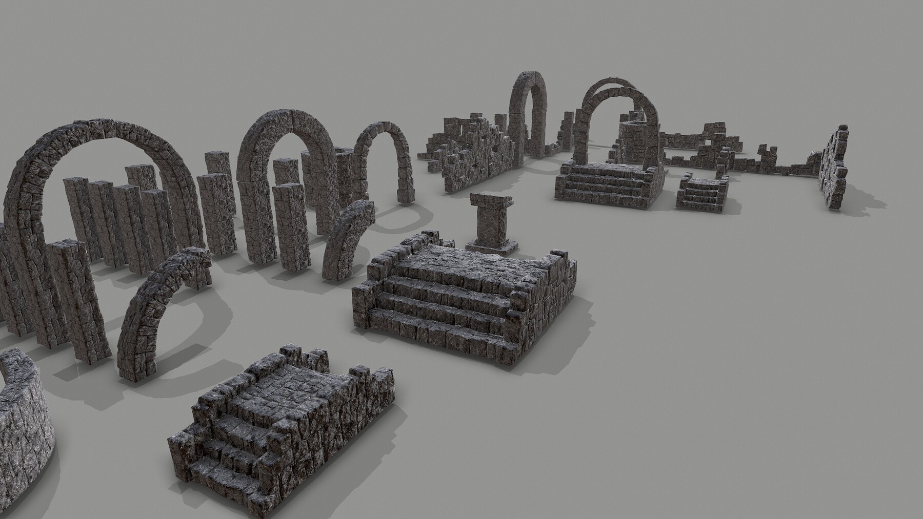 ArtStation - 3D Ruin Set | Game Assets