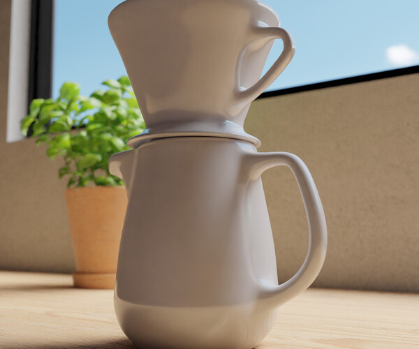 ArtStation - Ceramic Coffee Maker | Resources