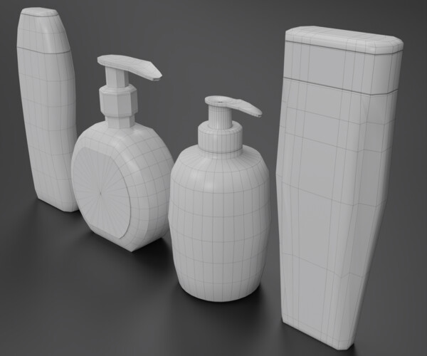 ArtStation - Shampoo Bottles | Resources