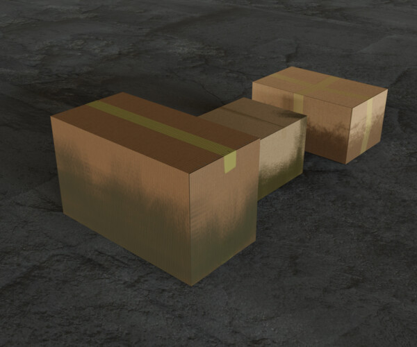 ArtStation - Cardboard Boxes | Resources
