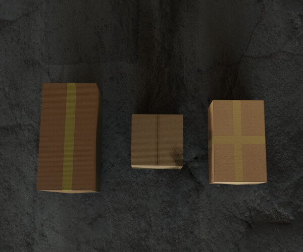 ArtStation - Cardboard Boxes | Resources