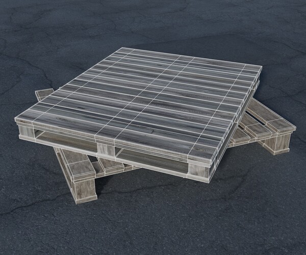 ArtStation - Low Poly Wooden Palletes | Resources