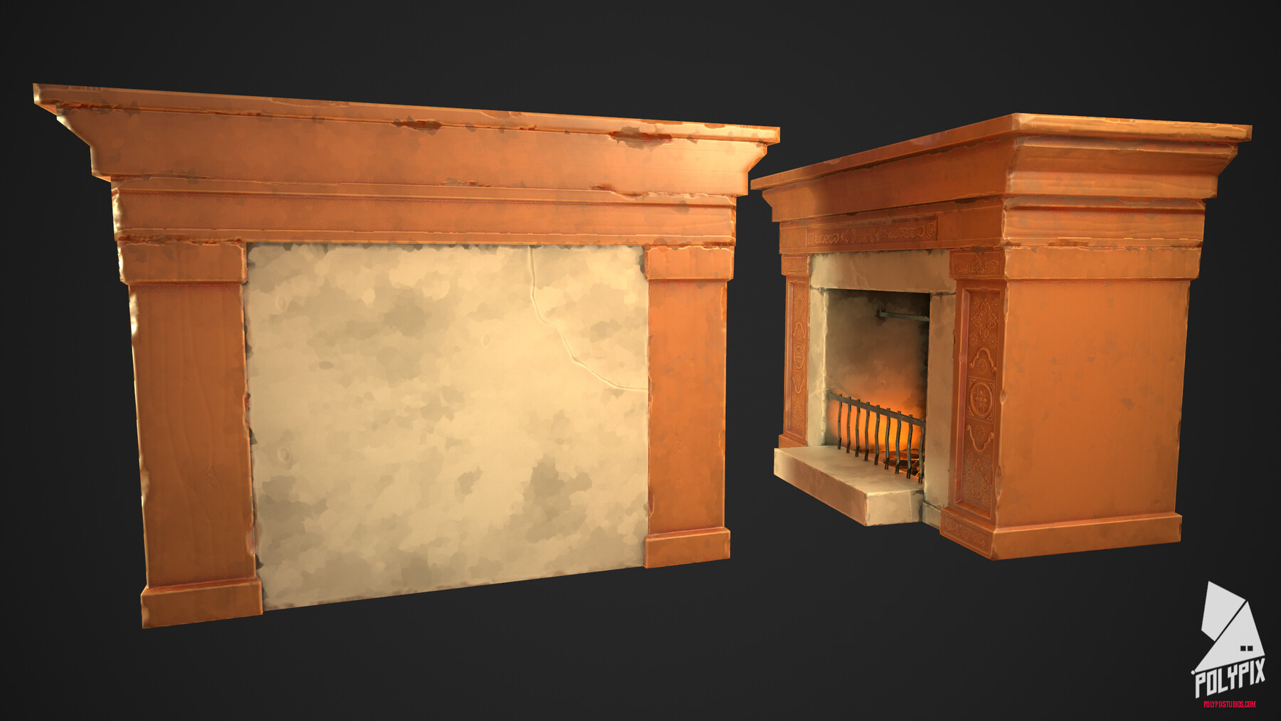 ArtStation - Fireplace | Game Assets