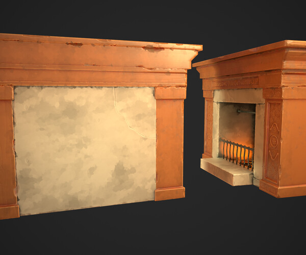 ArtStation - Fireplace | Game Assets