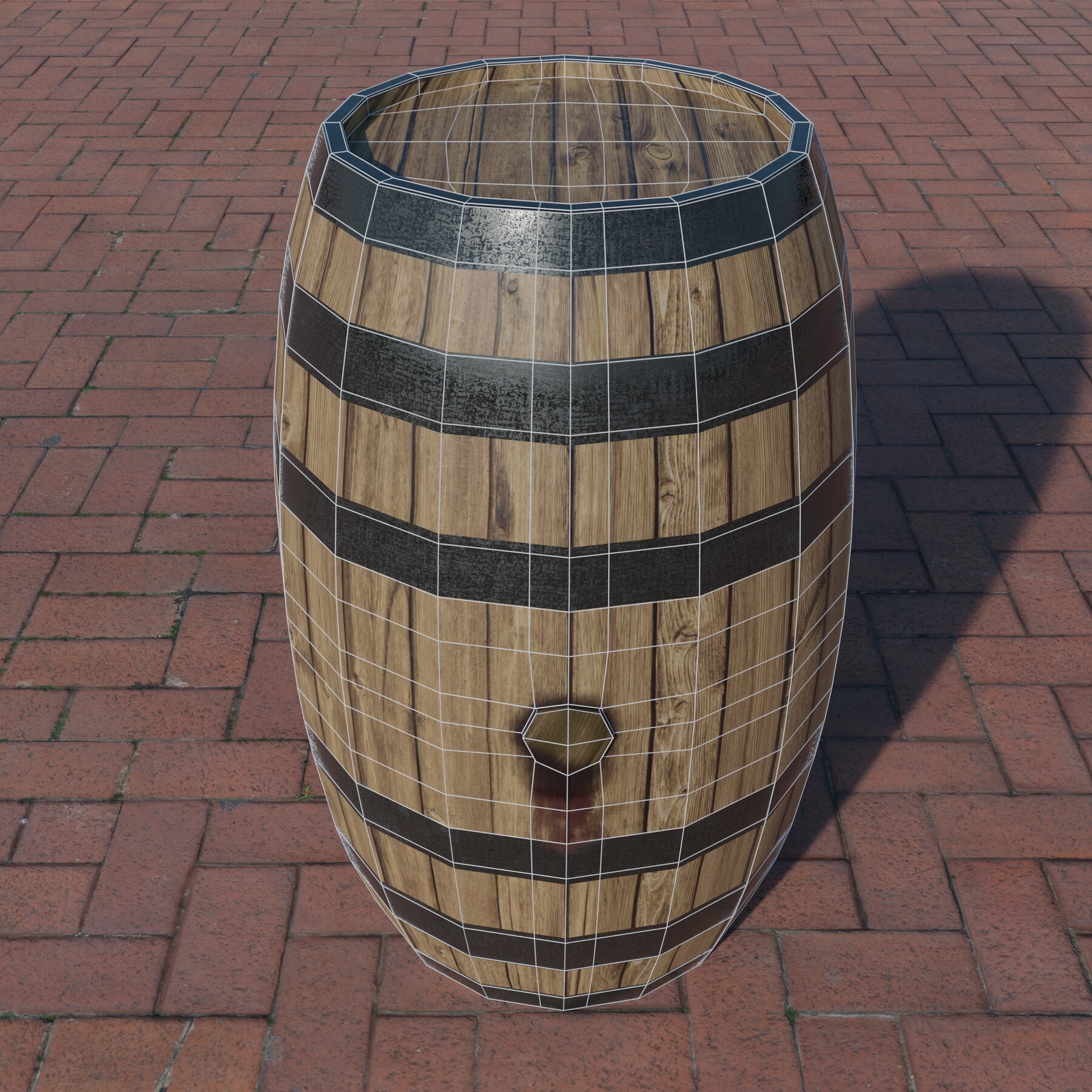 ArtStation - Low Poly Wooden Barrel | Resources