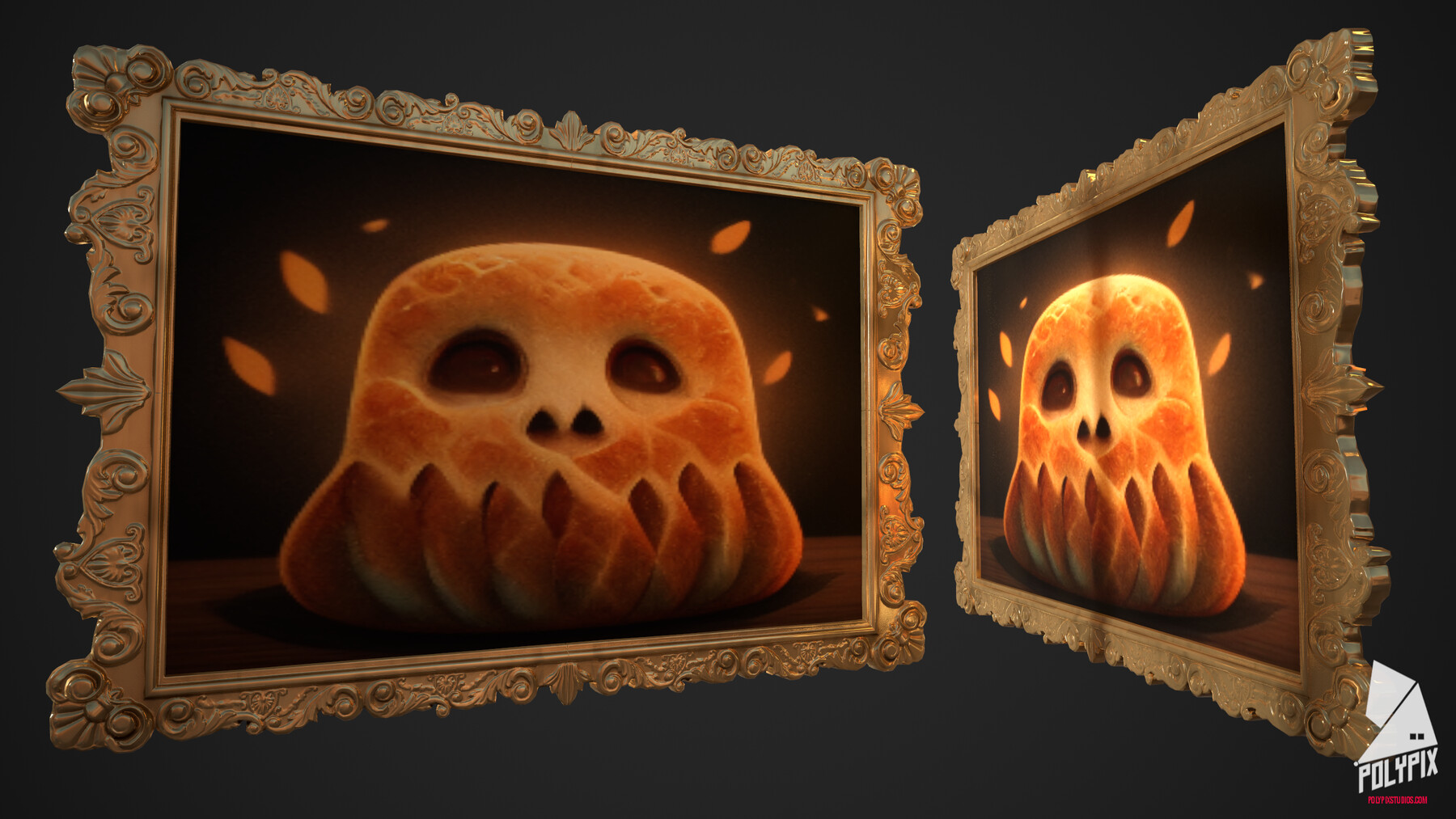 ArtStation - Bread Monster Picture Frame | Game Assets