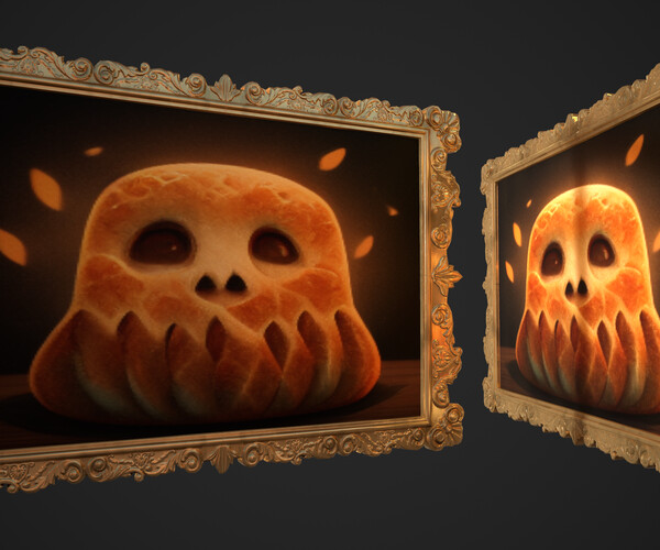 ArtStation - Bread Monster Picture Frame | Game Assets