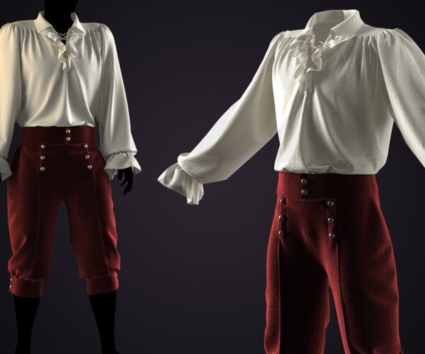ArtStation - Victorian Outfit Marvelous Designer/clo3d ZPRJ File + OBJ ...
