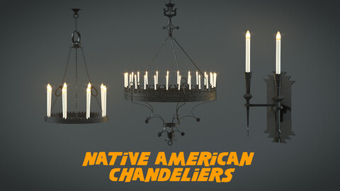 ArtStation - Native Americans Chandeliers | Game Assets