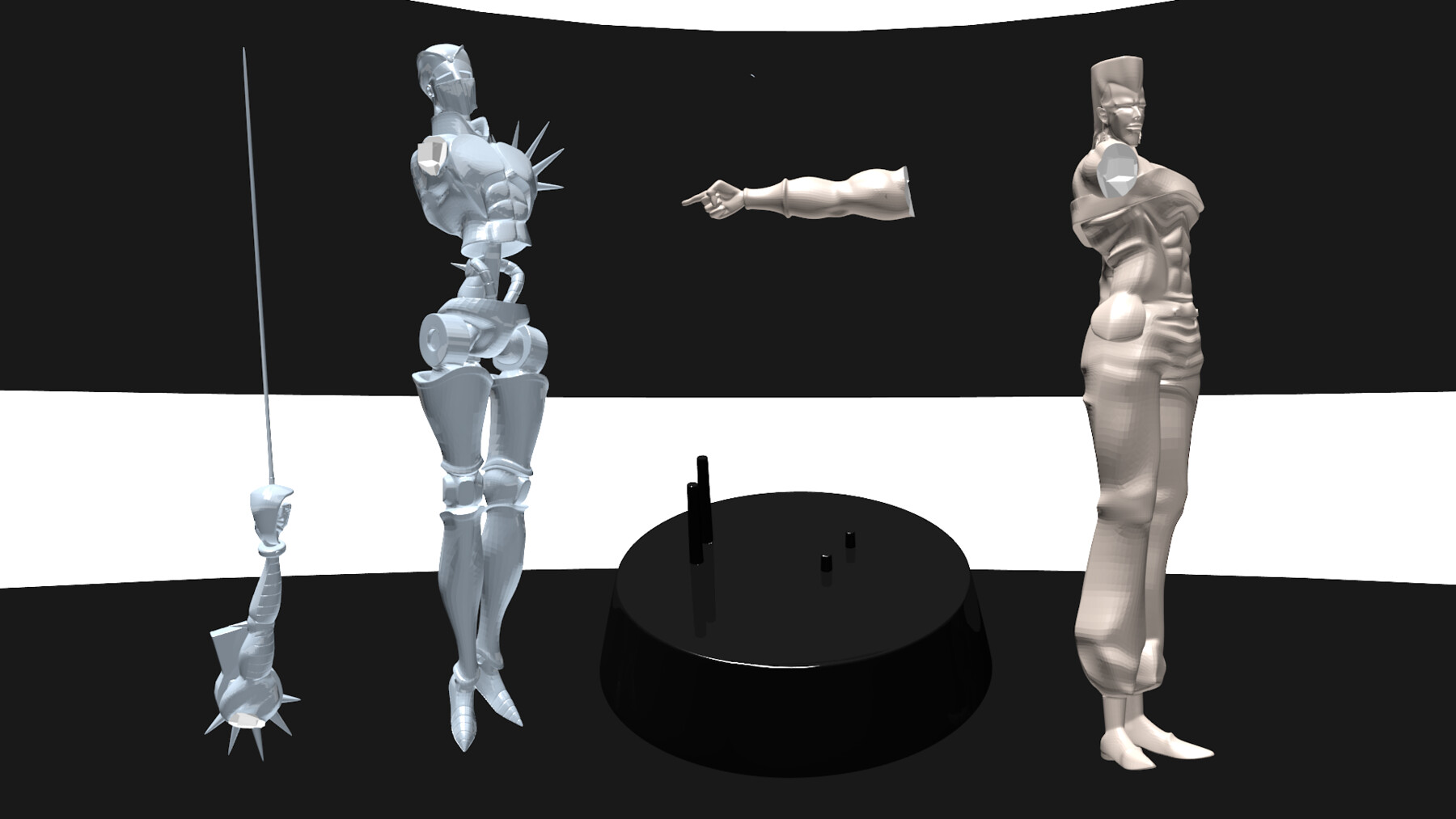 ArtStation - Polnareff and Silver Chariot 3D print model | Resources