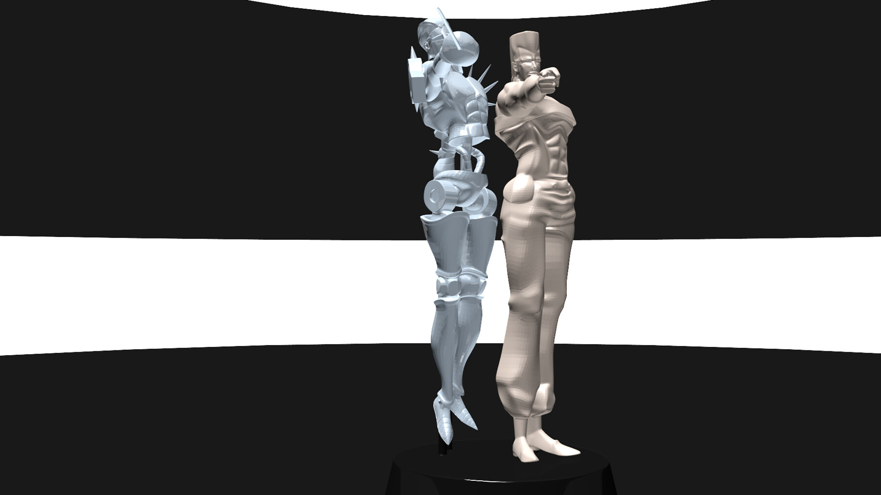 ArtStation - Polnareff and Silver Chariot 3D print model | Resources