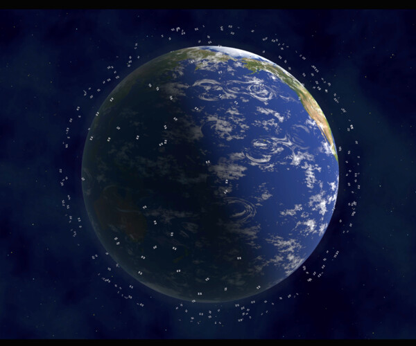 ArtStation - Satellites around Earth animation | Resources