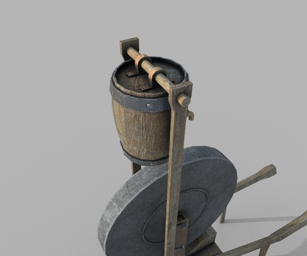 ArtStation - Medieval Grindstone | Game Assets