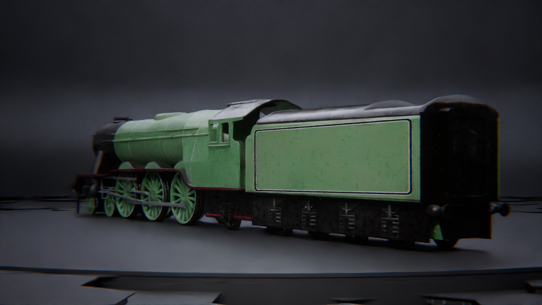 ArtStation - Steam lokomotive - Flying Scotsman , 3d model | Game Assets