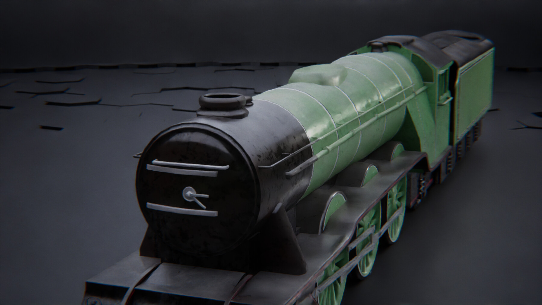 ArtStation - Steam lokomotive - Flying Scotsman , 3d model | Game Assets