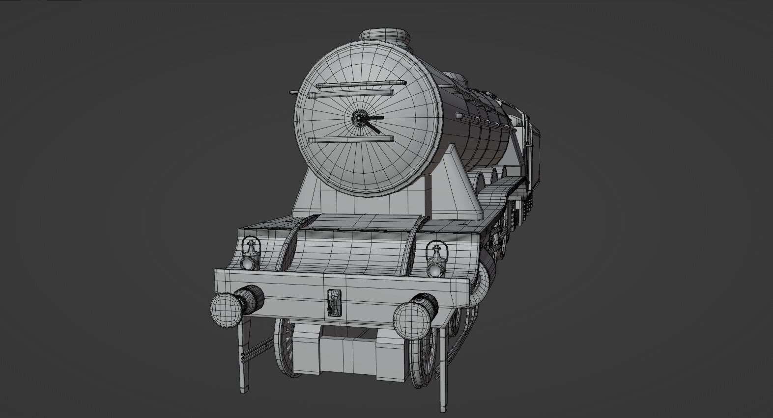 ArtStation - Steam lokomotive - Flying Scotsman , 3d model | Game Assets