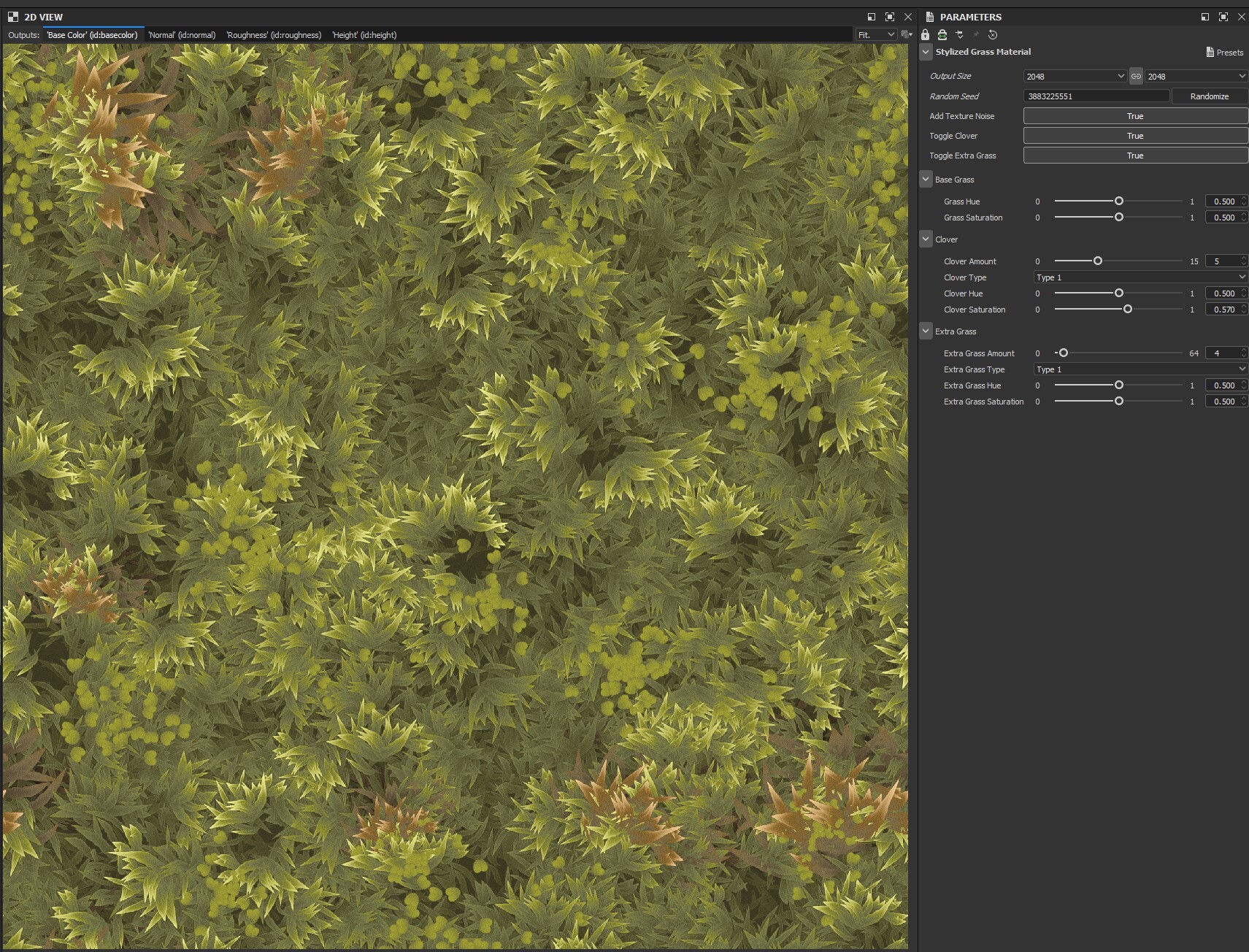 ArtStation - Stylized Grass Material Generator | Game Assets