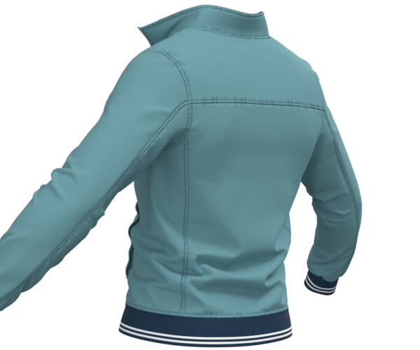 ArtStation - Sport Jacket (Marvelous Designer / Clo 3D project+OBJ ...