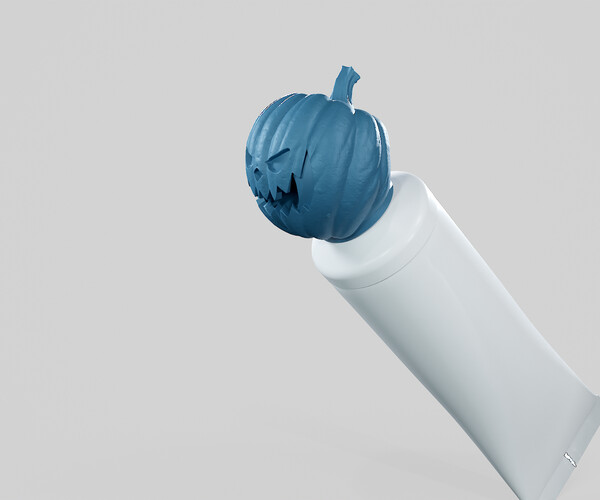 ArtStation - Pumpkin - Toothpaste Cup 01 3D print model STL | Resources