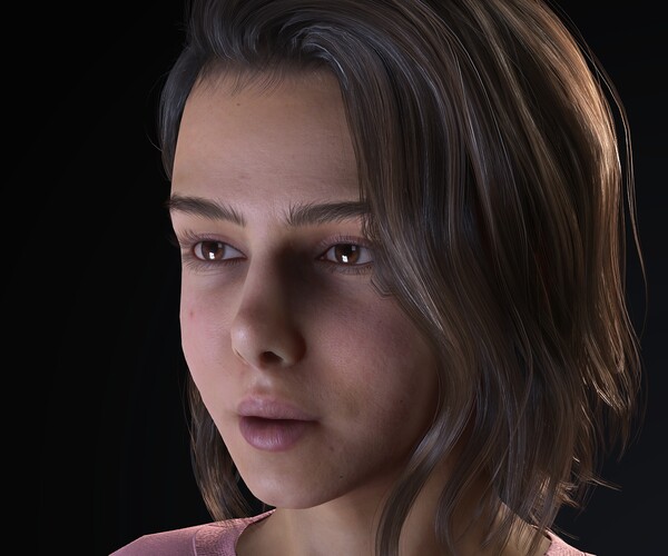 ArtStation - Realistic Female (Amy) | Game Assets