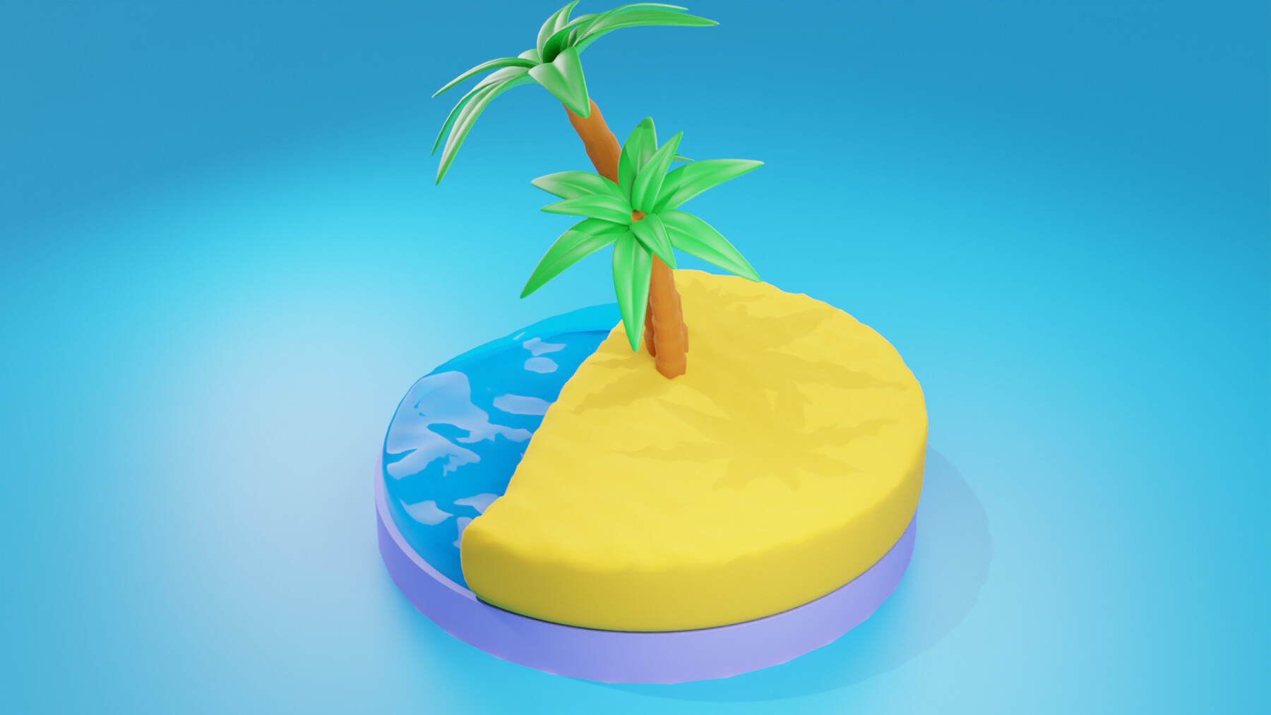 ArtStation - Low Poly Beach | Resources
