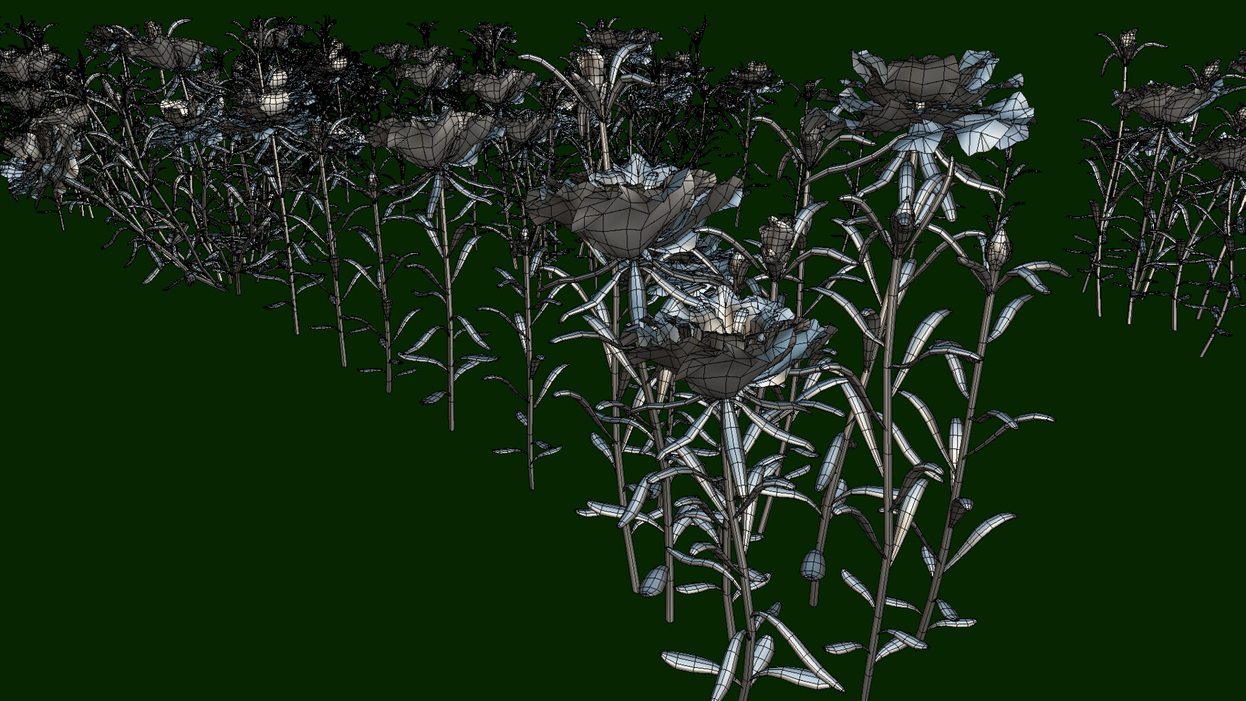 ArtStation - Flower Moss Rose | Game Assets