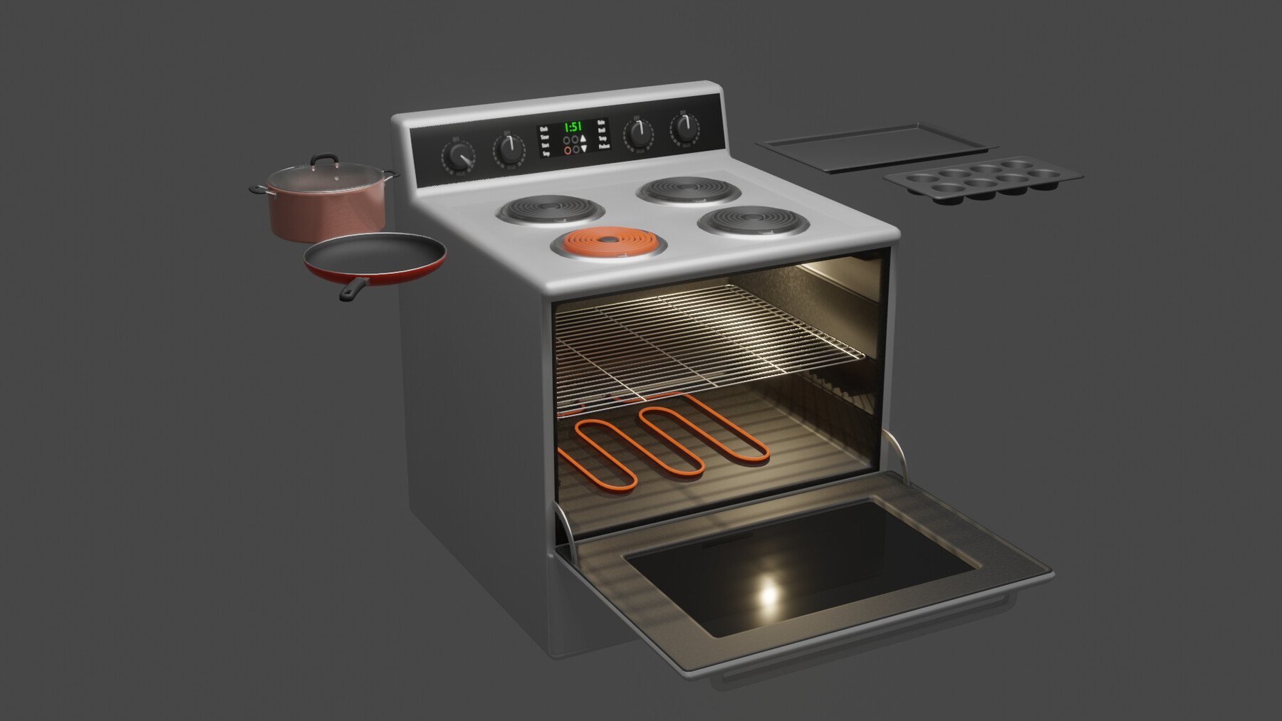 ArtStation - Oven Blender Rigged Model | Resources