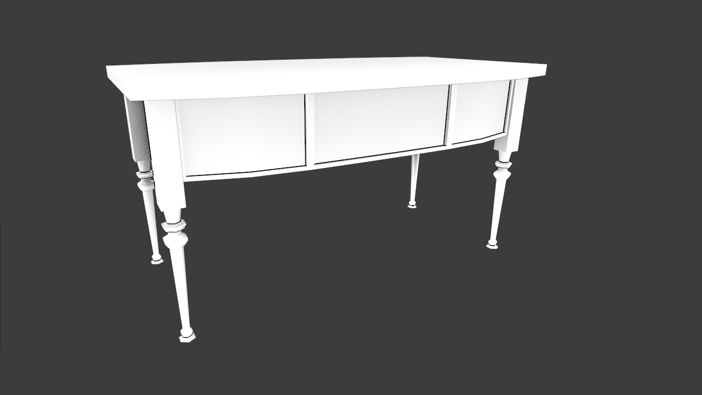 ArtStation - TABLE LOW POLY GAME READY | Game Assets