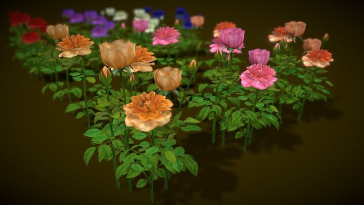 ArtStation - Flower Rose Juliet | Game Assets