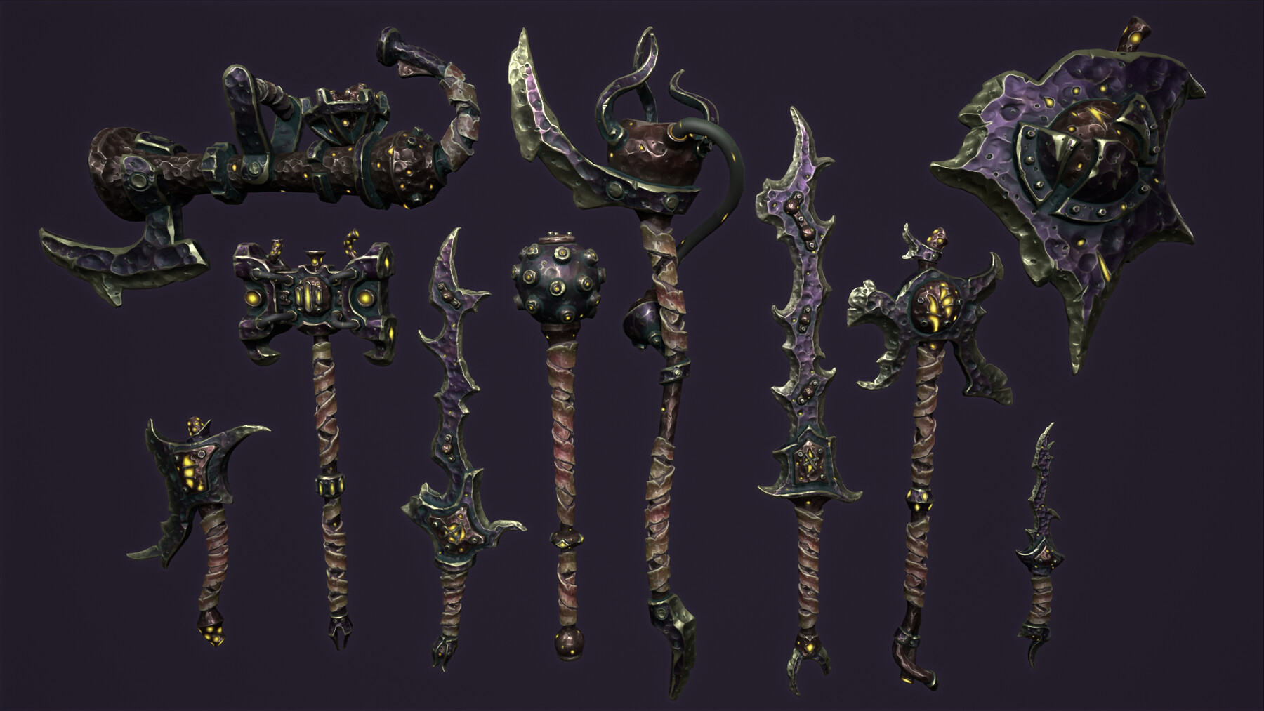 ArtStation - Fantasy brute weapons collection | Game Assets