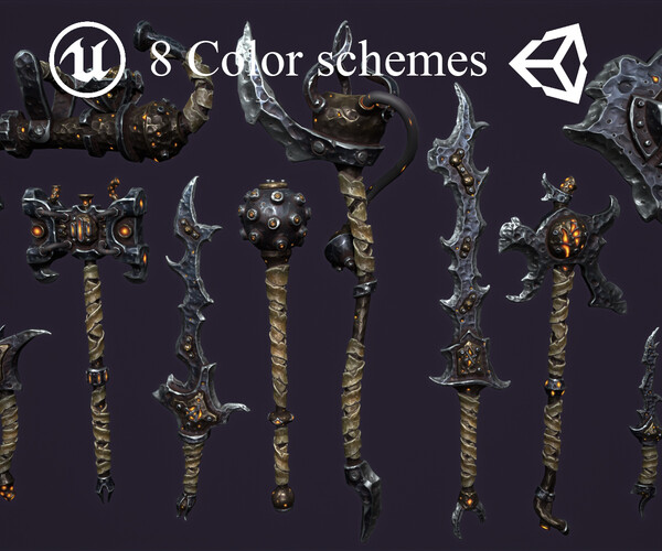 ArtStation - Fantasy brute weapons collection | Game Assets