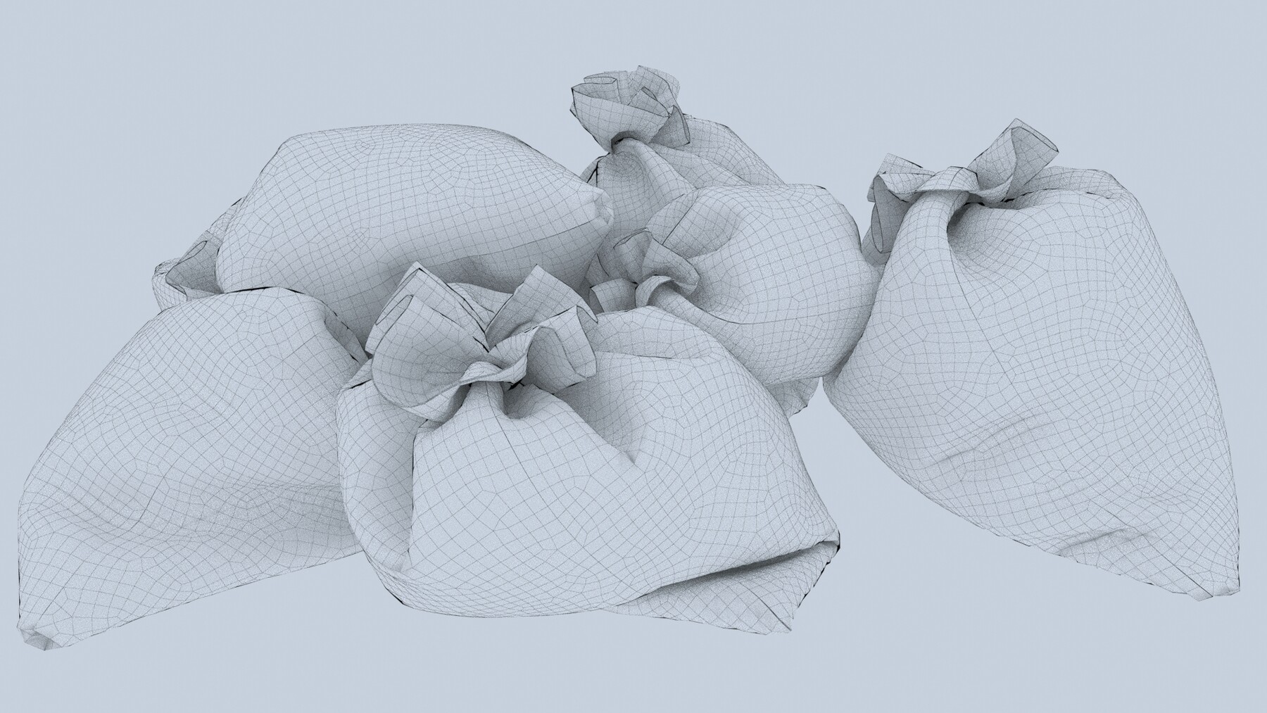 ArtStation - Textured Garbage Bags 1 | Game Assets