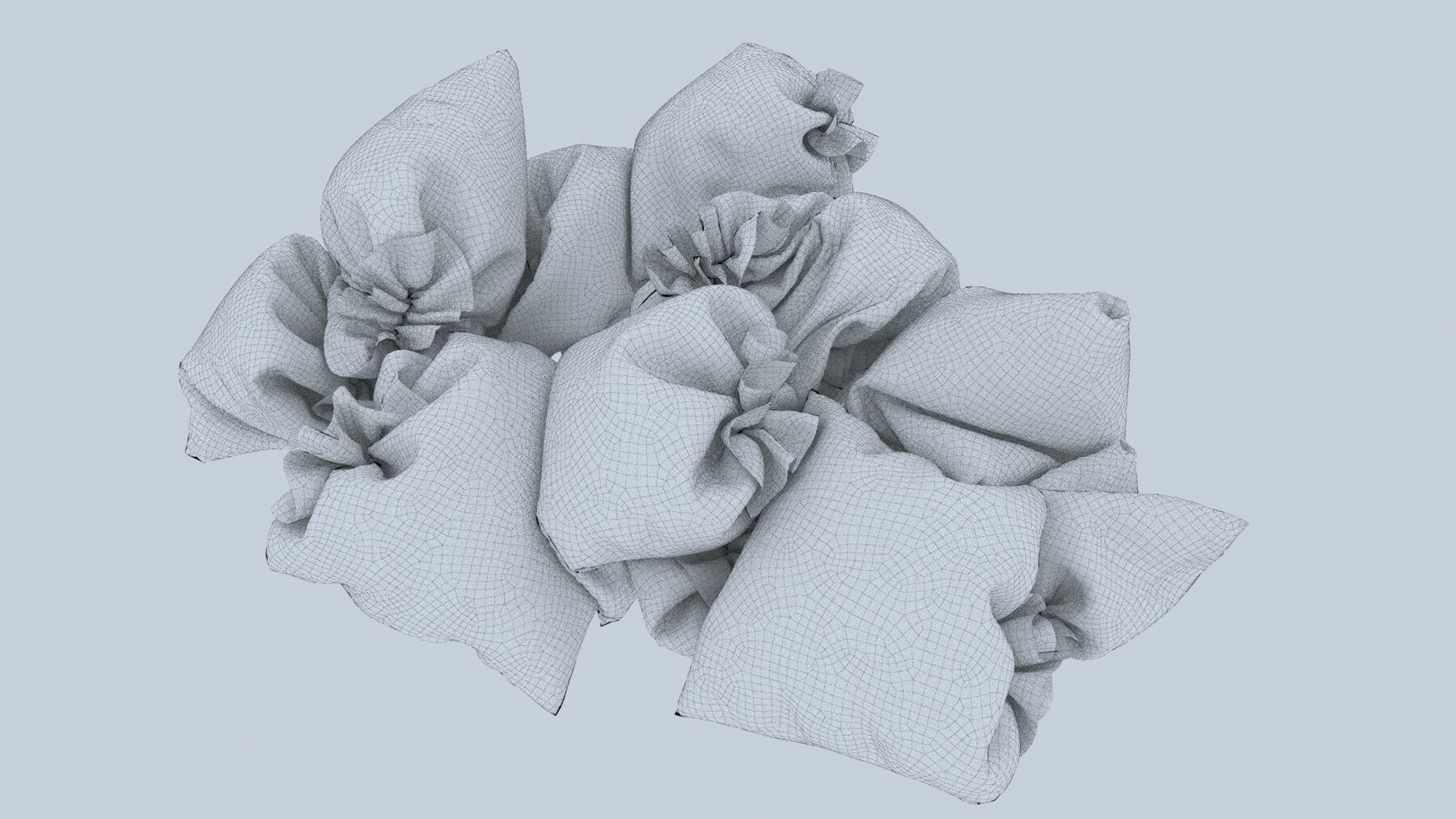 ArtStation - Textured Garbage Bags 3 | Game Assets