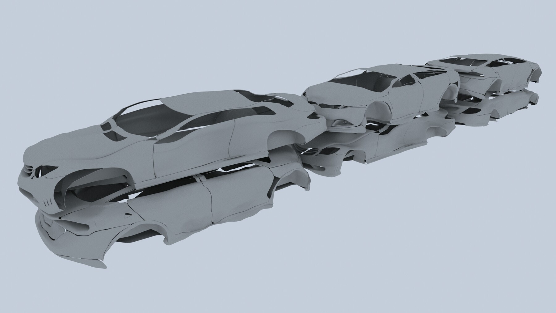 ArtStation - Destroyed Cars Vol 4 | Game Assets