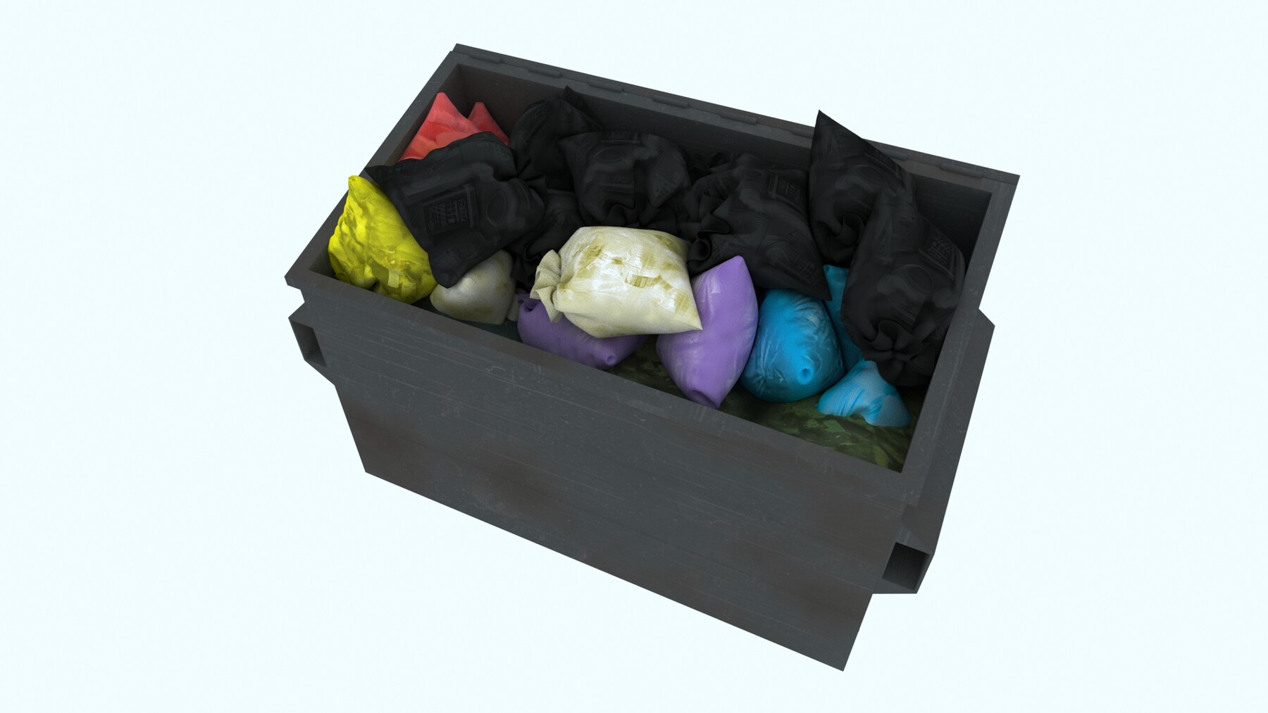 ArtStation - Garbage Container 1 | Game Assets