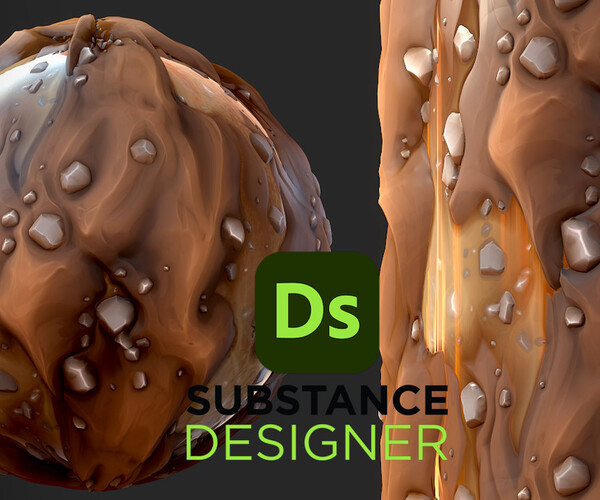 ArtStation - Stylized Mud Dirt - Substance 3D Designer | Game Assets