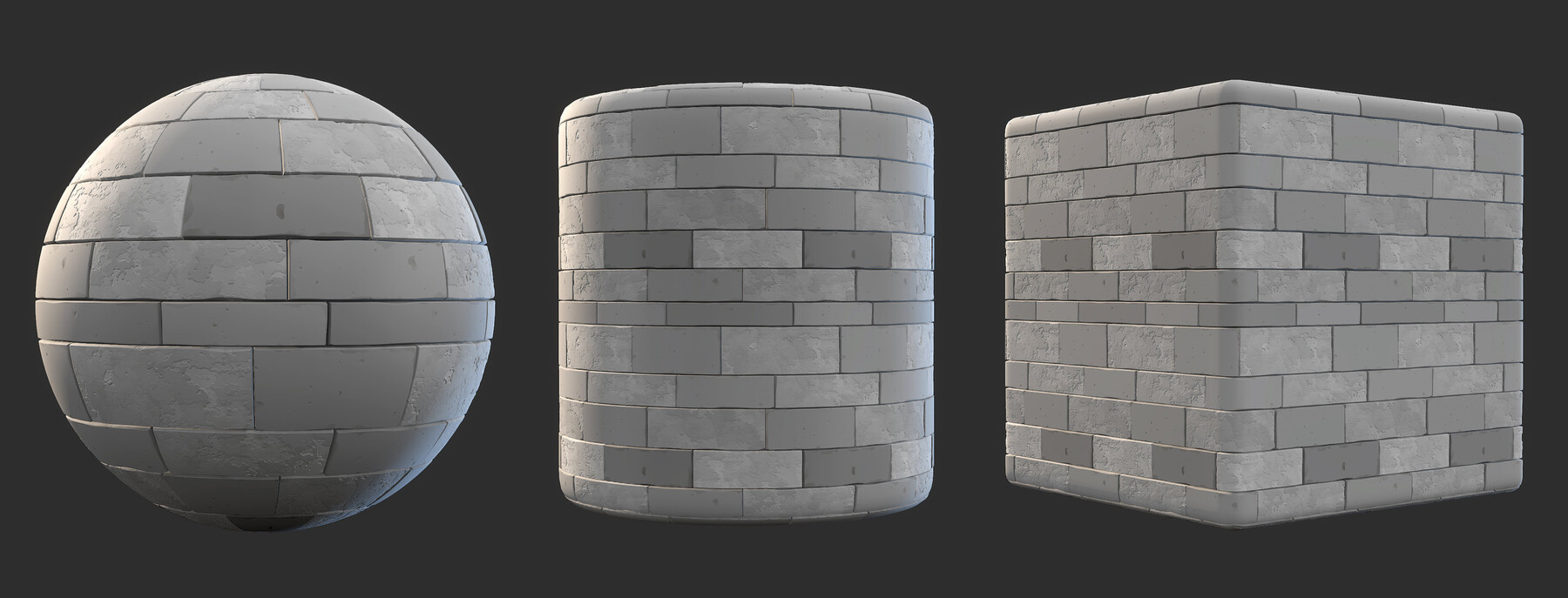 ArtStation - Stylized Bricks Wall - Substance Designer | Game Assets