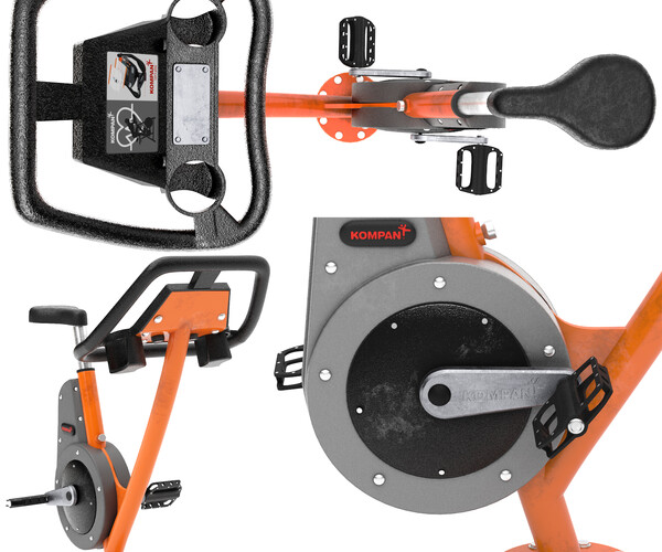 ArtStation - outdoor Fitness Bike | Resources