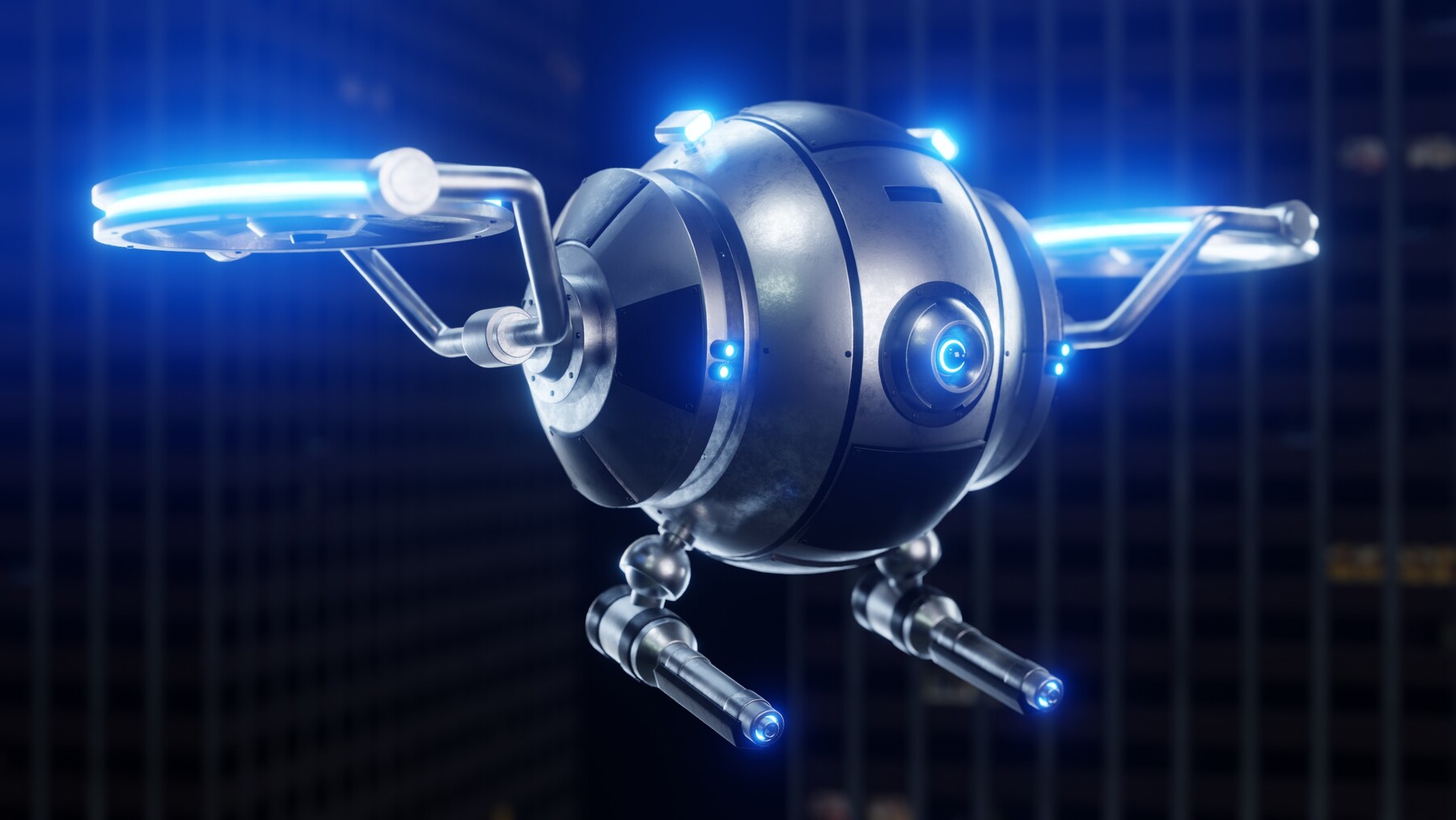 ArtStation - Sci-Fi Security Drone (Blender) | Resources