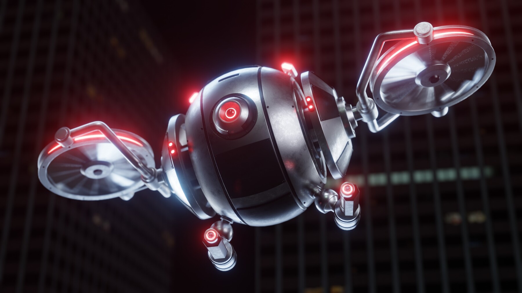 ArtStation - Sci-Fi Security Drone (Blender) | Resources