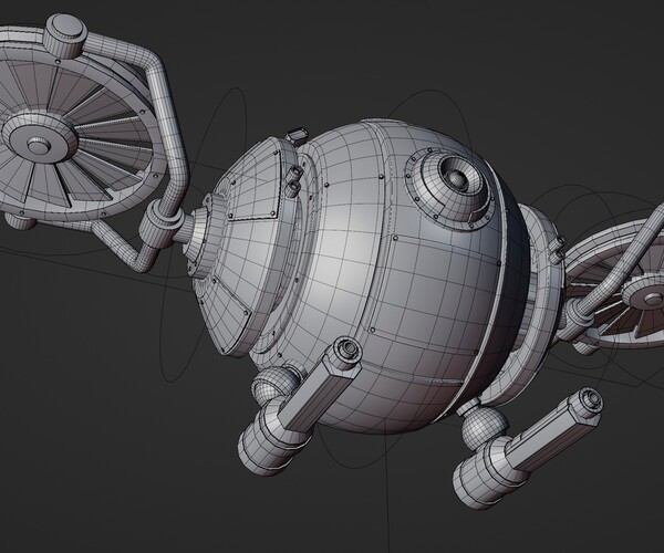 ArtStation - Sci-Fi Security Drone (Blender) | Resources