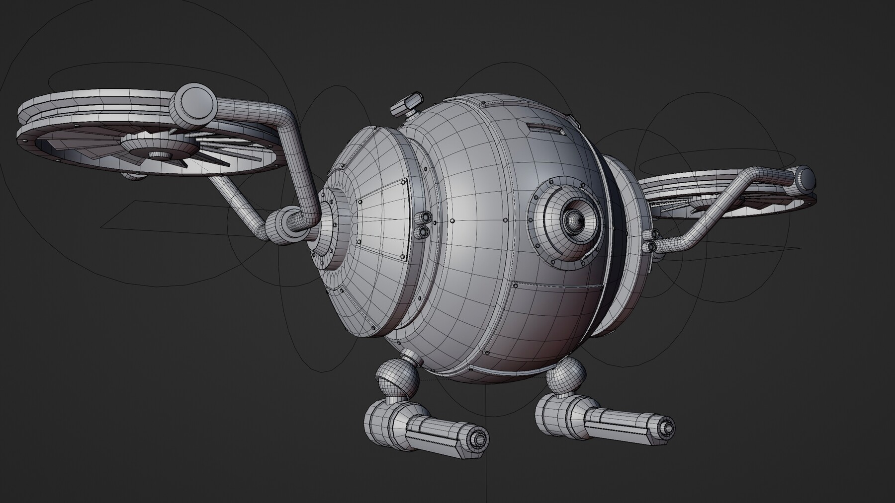 ArtStation - Sci-Fi Security Drone (Blender) | Resources