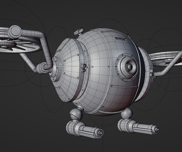 ArtStation - Sci-Fi Security Drone (Blender) | Resources