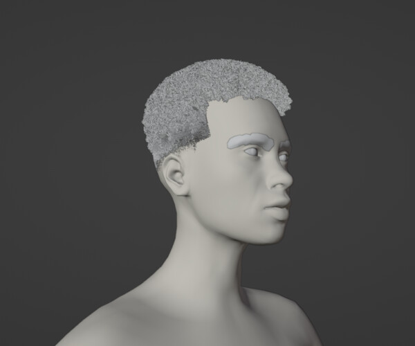 ArtStation - High Top Fade Hair | Game Assets