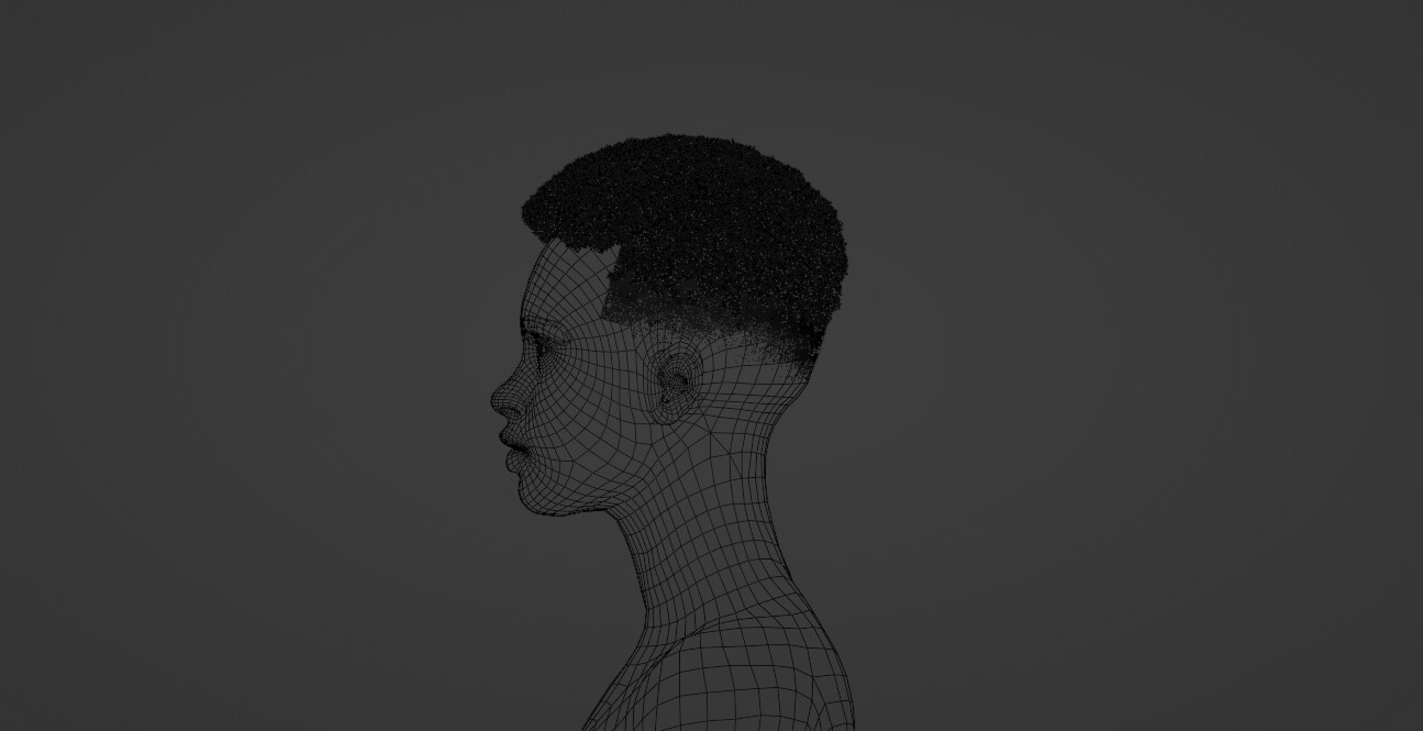 ArtStation - High Top Fade Hair | Game Assets