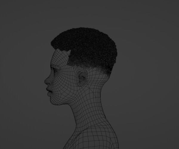 ArtStation - High Top Fade Hair | Game Assets