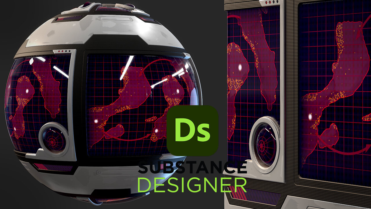 3dExtrude Tutorials - Stylized Sci-Fi Screen - Substance 3D Designer