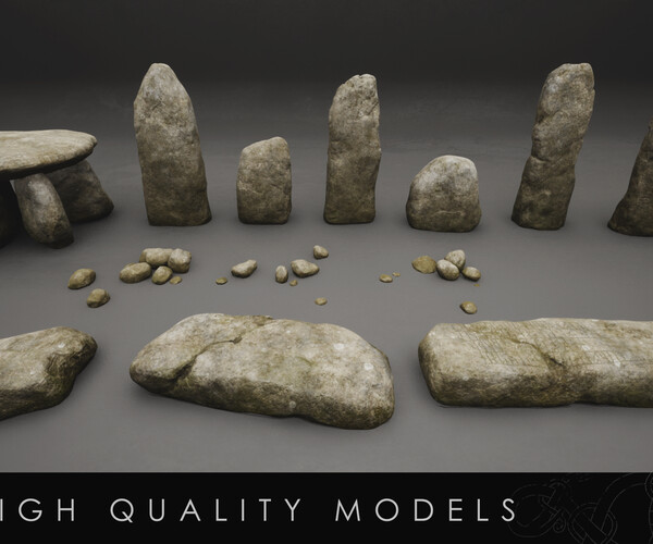 ArtStation - Viking Stones Kit (Game Ready) | Game Assets
