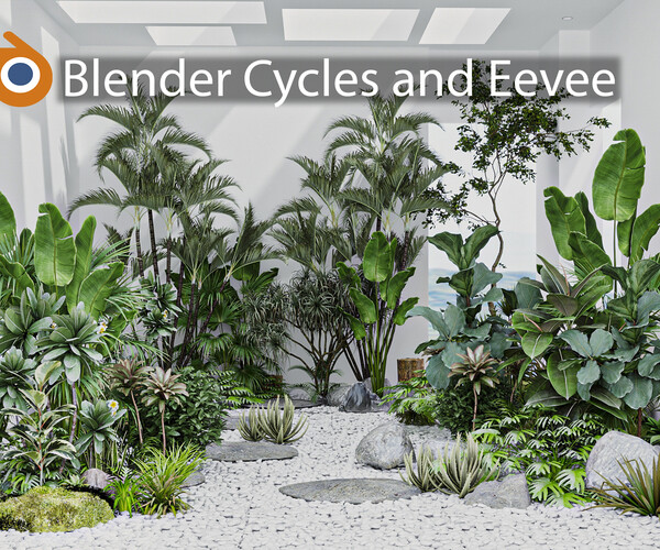 ArtStation - Complex of garden plants 01 for Blender | Resources