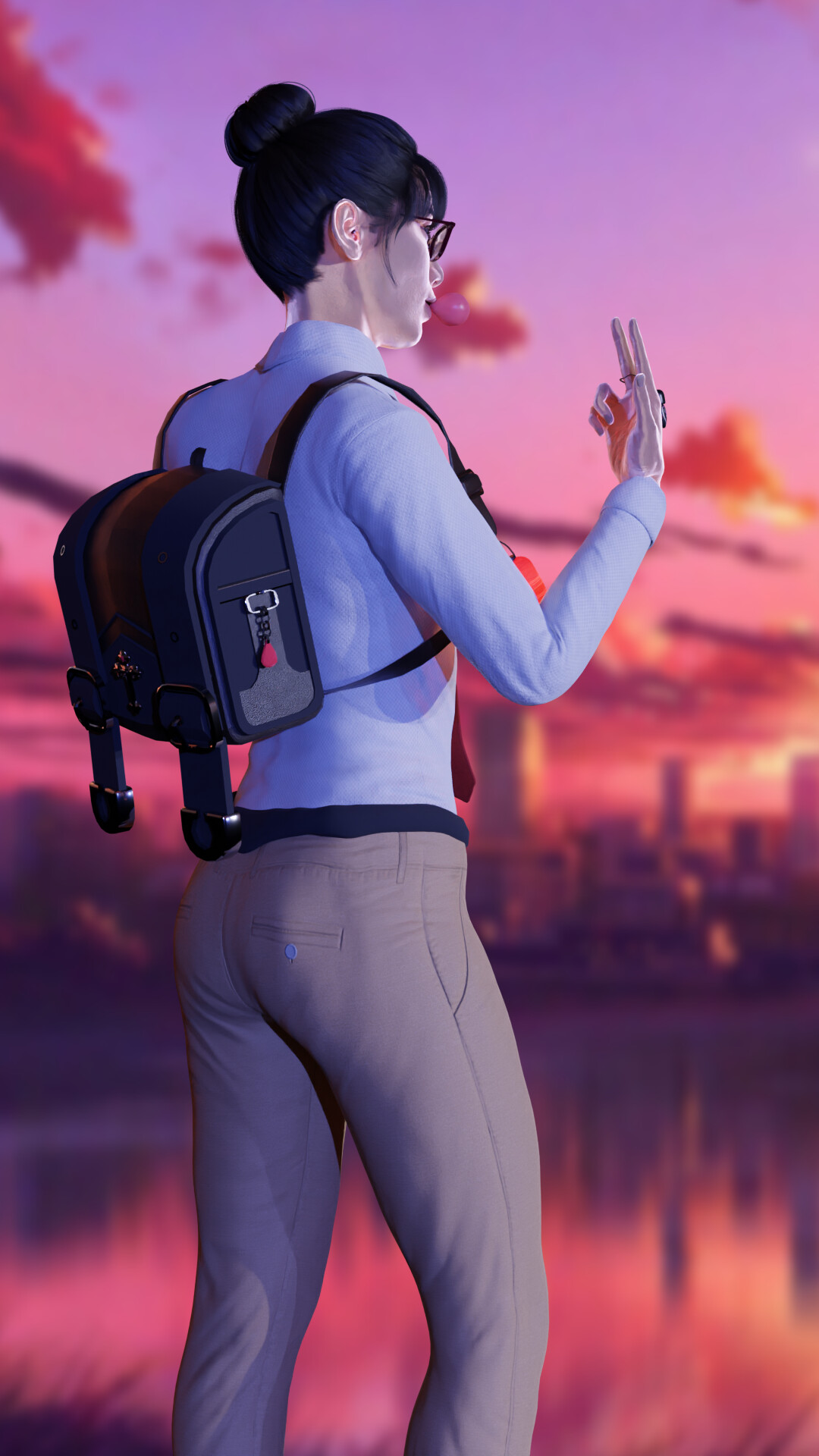 ArtStation - girl with a backpack | Resources